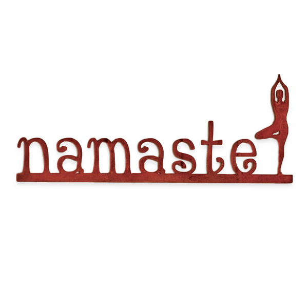 Namaste Metal Sign - My Whimsical Garden by Elizabeth Keith Designs